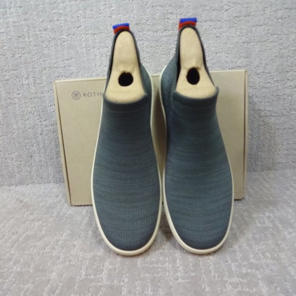 Rothy's | Shoes | Rothys The Chelsea Green Fog Melange Knit Pull On ...